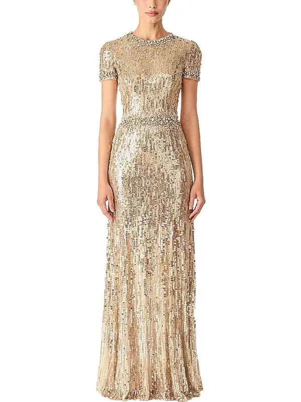 Jenny Packham Celeste Maxi Dress - Pebble