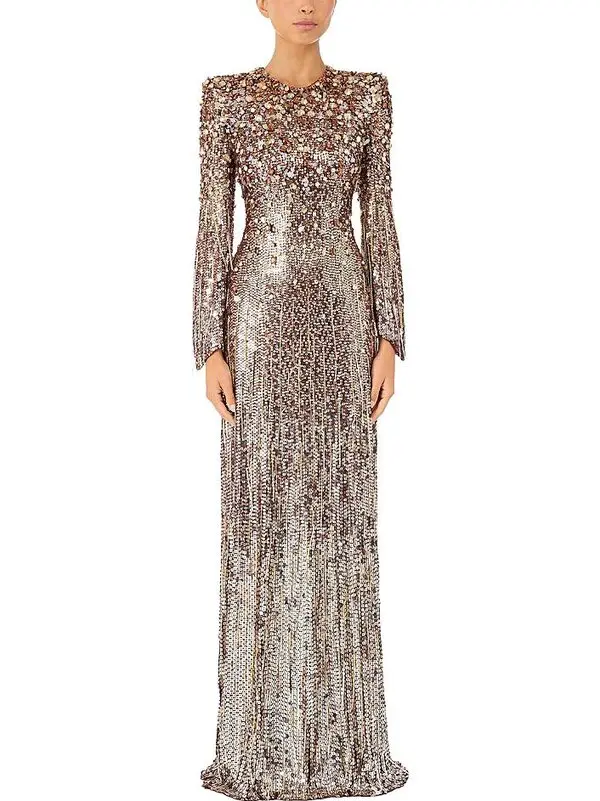 Jenny Packham Phara Gown - Cardinal