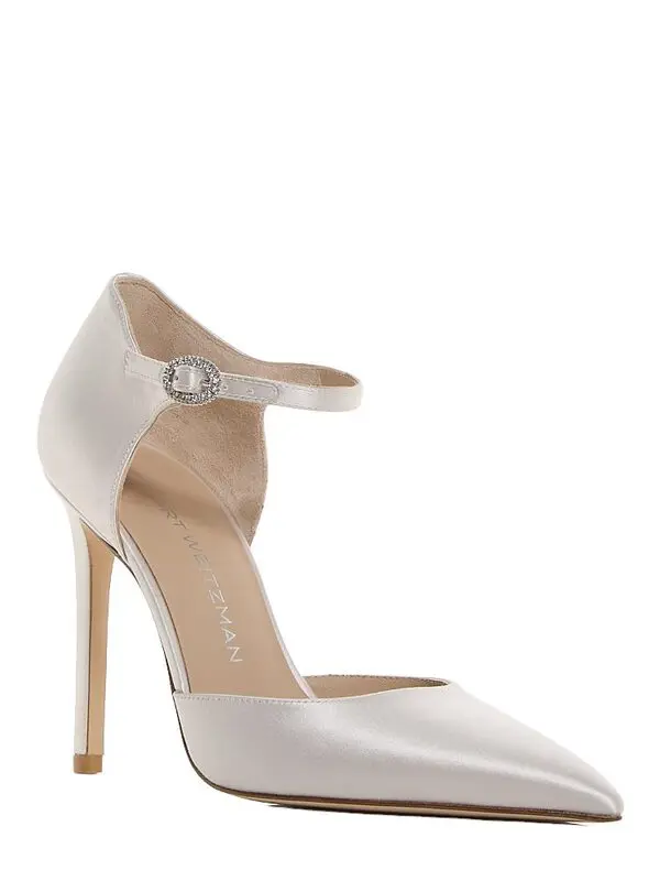 STUART WEITZMAN Kensington Pointed Pumps - Cream