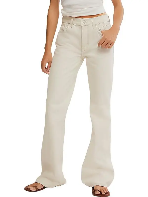 Free People West Coast Low Rise Slim Flare Jeans - Lily