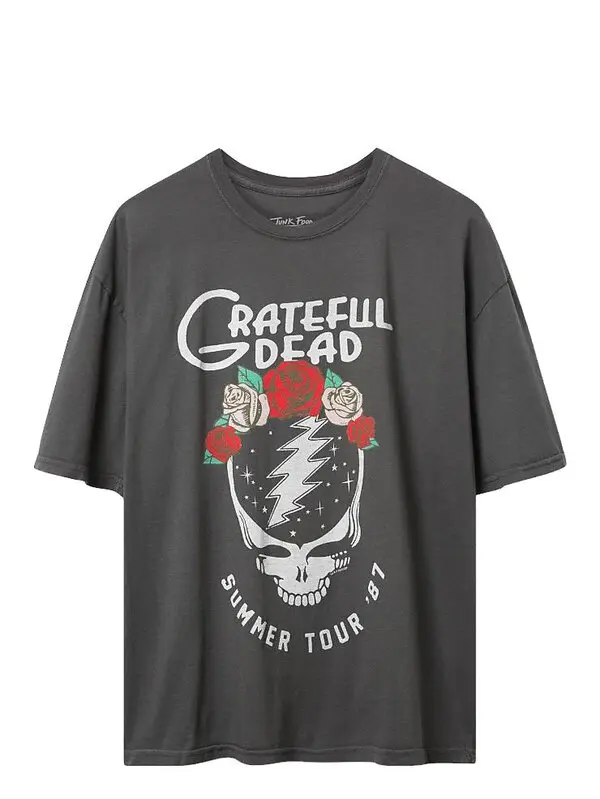 Junk Food Clothing Grateful Dead Summer Tour '87 Oversized T-shirt - Vintage Black