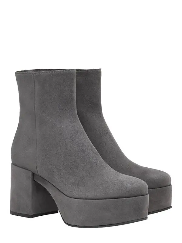 GIANVITO ROSSI Sally Booties - Grey Suede