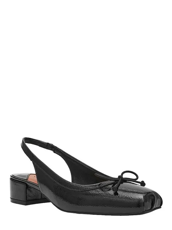 Steve Madden Loved Slingback Flats - Black Crinkle