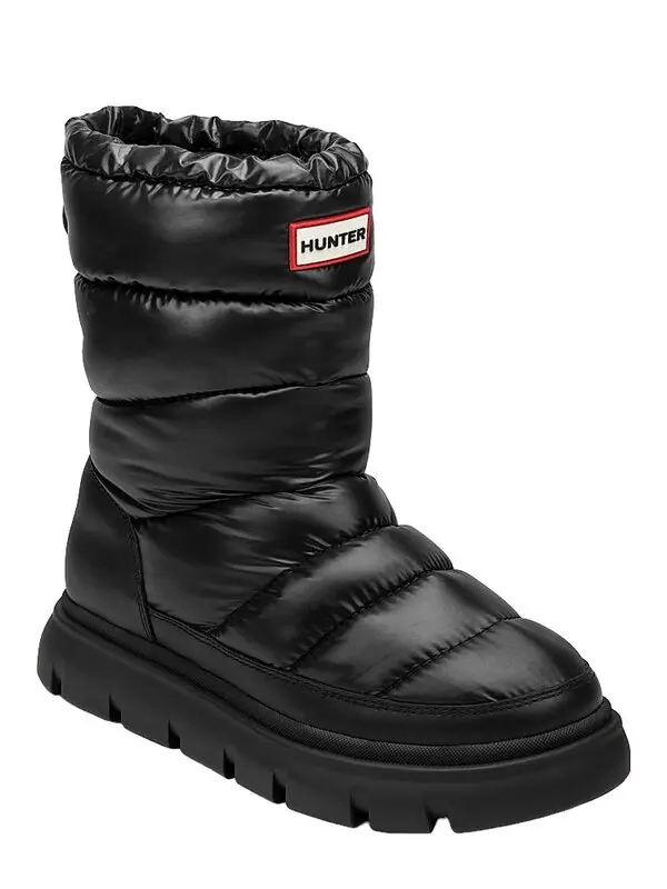 Hunter Maribels 3 Puffer Boots - Black