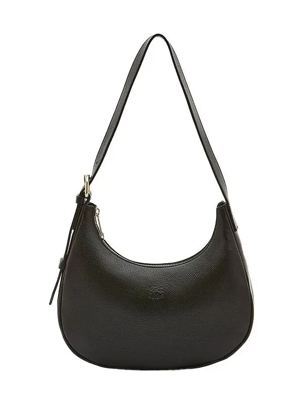Il Bisonte Belcanto Leather Hobo Bag - Black