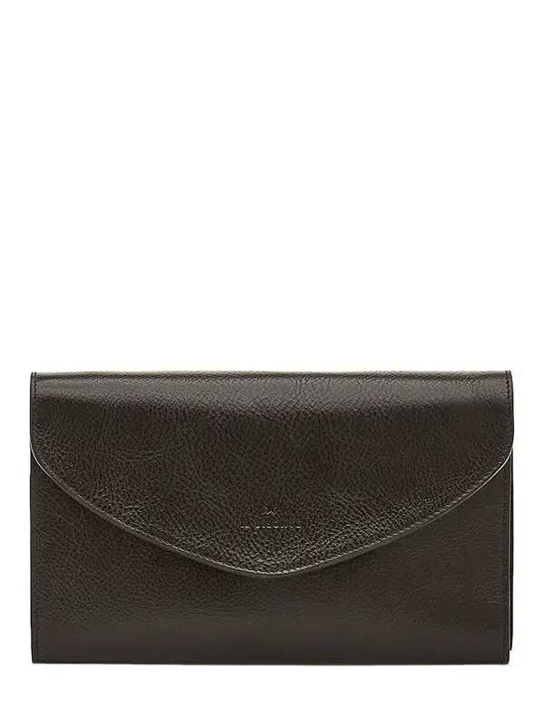 Il Bisonte Bigallo Leather Convertible Clutch - Black