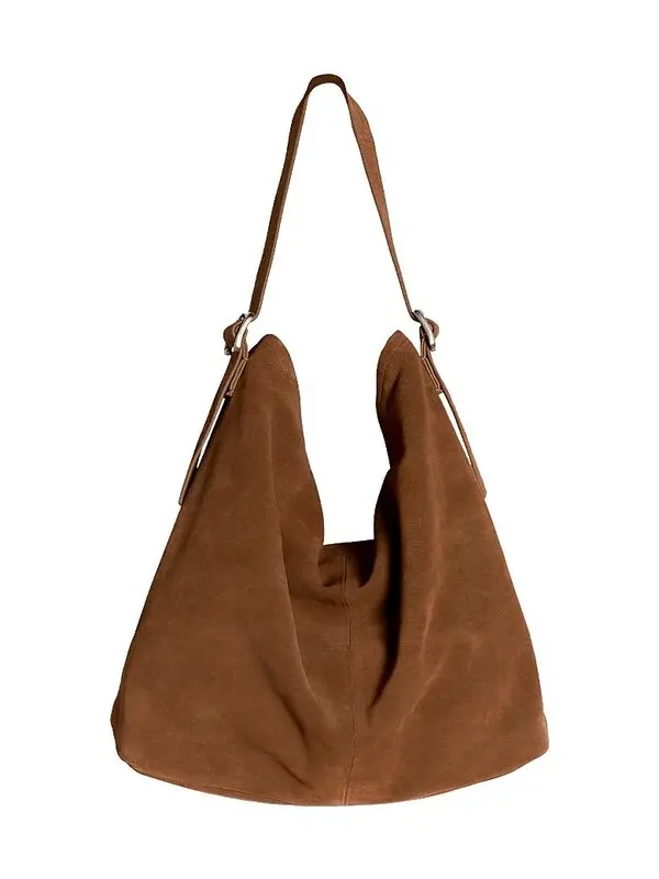 Free People Honor Suede Hobo Bag - Saddle