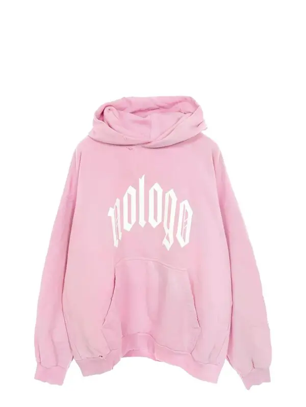 Balenciaga 2010s Logo Print Hoodie - Pink