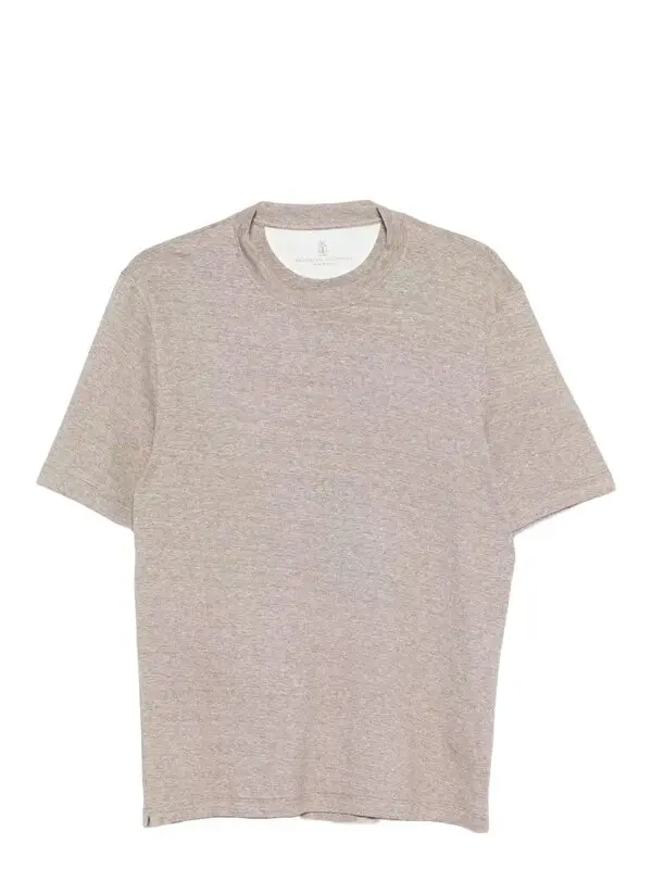 Brunello Cucinelli Round-neck T-shirt - Brown