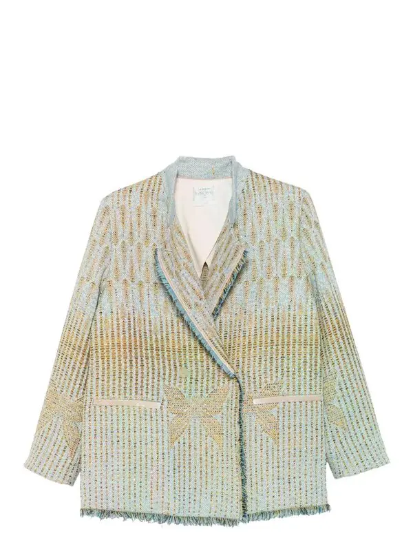 FORTE_FORTE Fringed-edges Blazer - Nuage