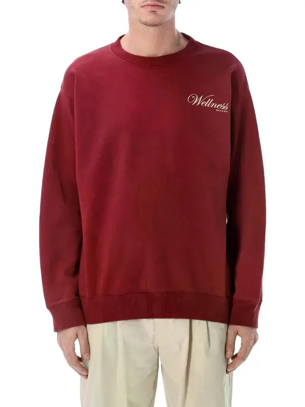 SPORTY & RICH Embroidered Sweatshirt - Red