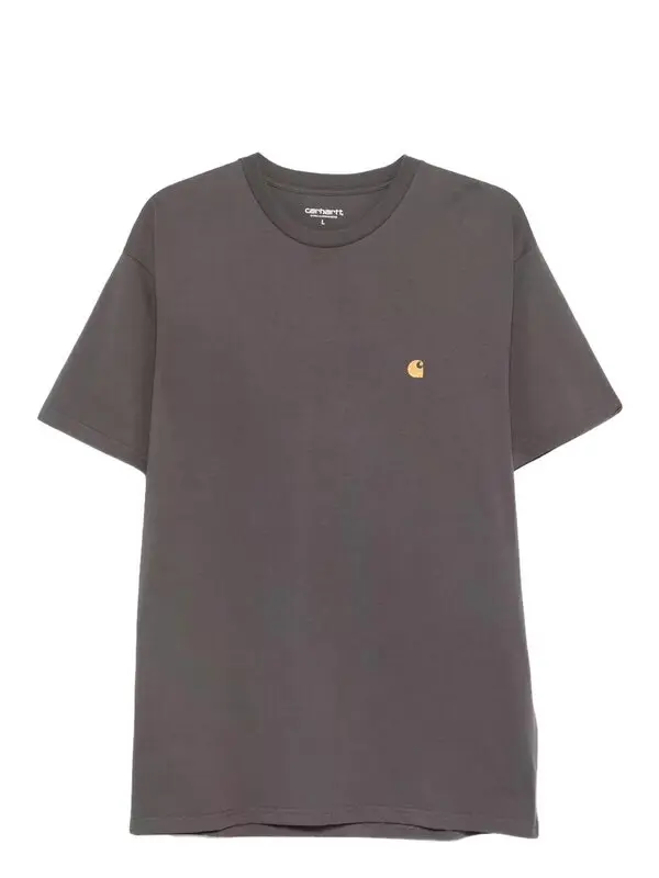Carhartt Work In Progress Logo-embroidered T-shirt - Grey