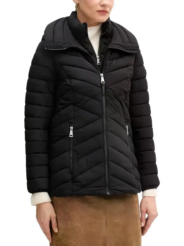 Dkny Quilted Jacket - Black