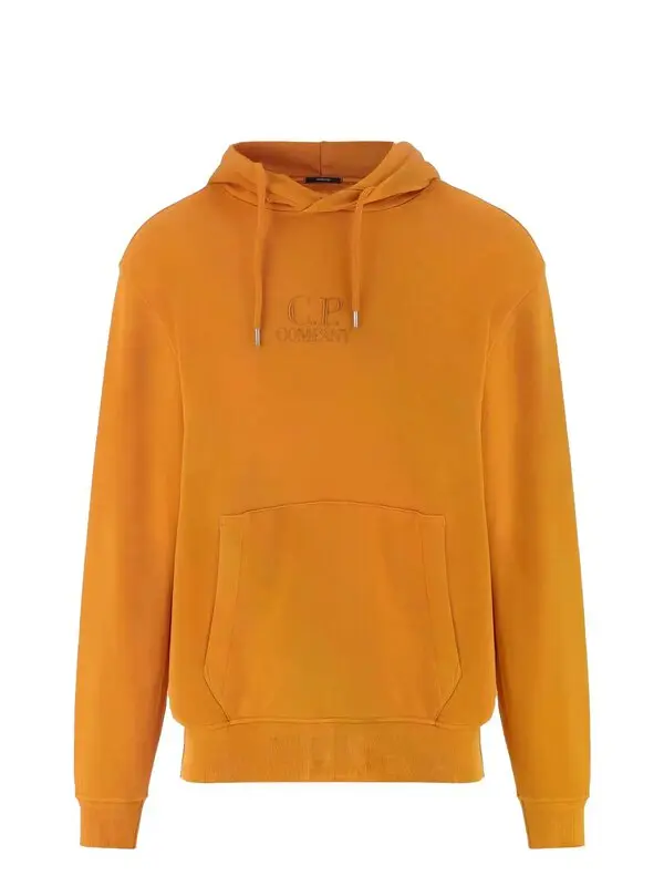 C.P. COMPANY Logo Hoodie - Orange