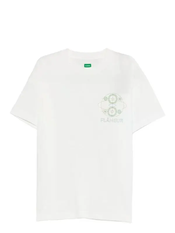 FLANEUR Speaker Graphic-print T-shirt - White