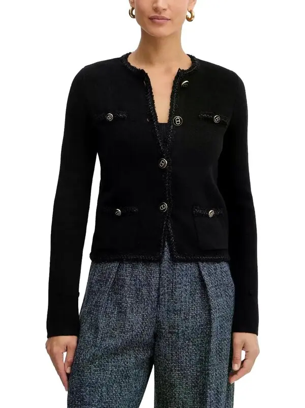 TWINSET Buttoned Trim Jacket - Black