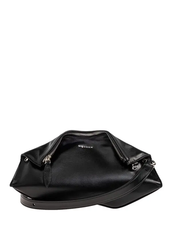 Alexander McQueen Manta Shoulder Bag - Black