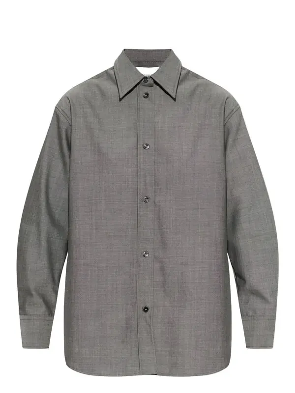 Studio Nicholson Rouen' Wool Shirt - Grey