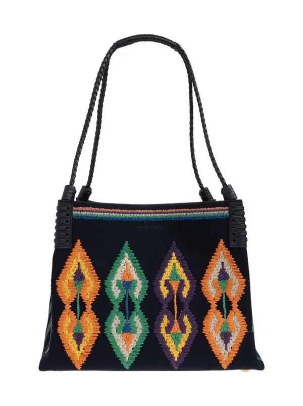 Etro Libra Medium Shoulder Bag - Navy Blue