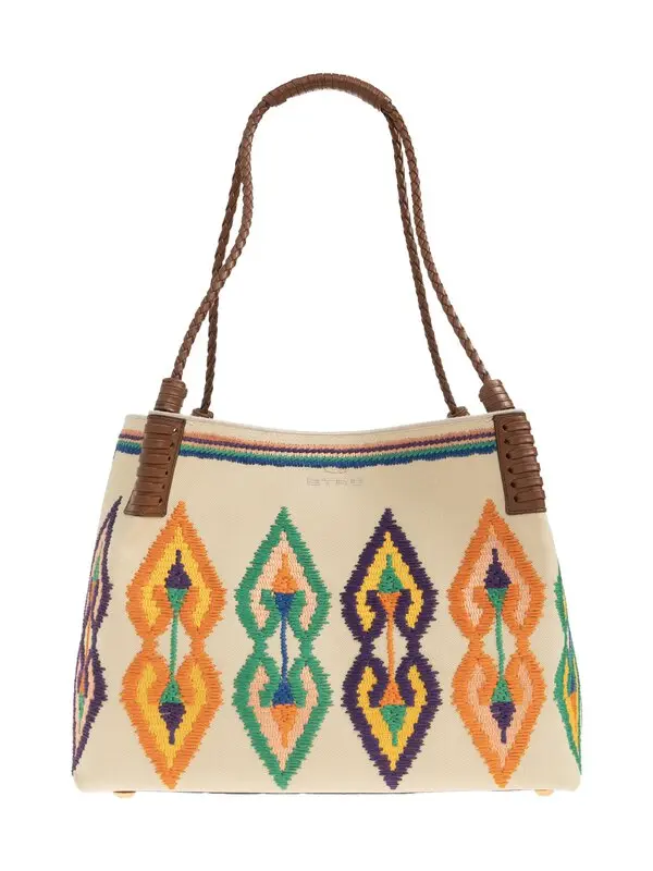 Etro Libra Medium Shoulder Bag - Beige