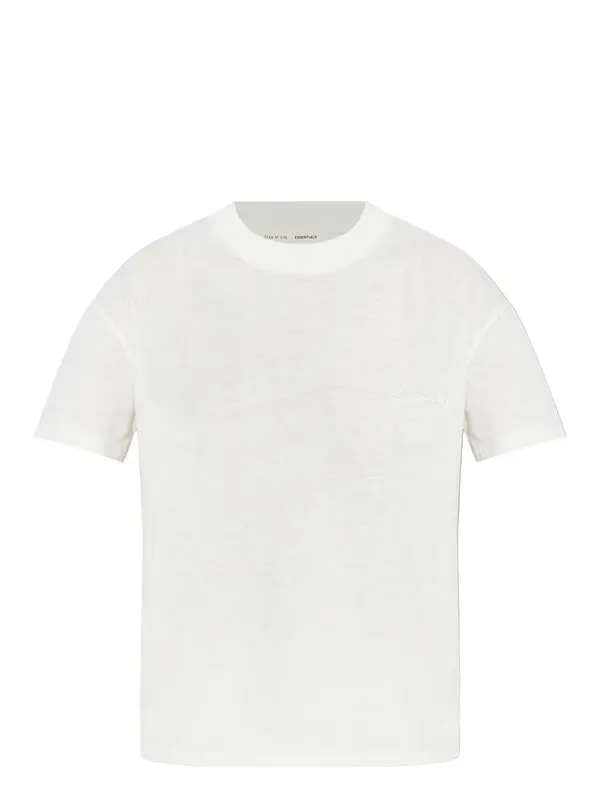 Fear Of God Logo T-shirt - Cream