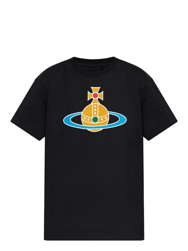 VIVIENNE WESTWOOD T-shirt With Logo Print - Black