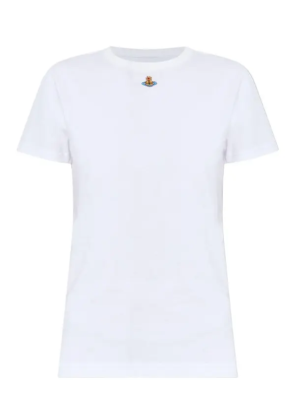 VIVIENNE WESTWOOD T-shirt With Logo Patch - White