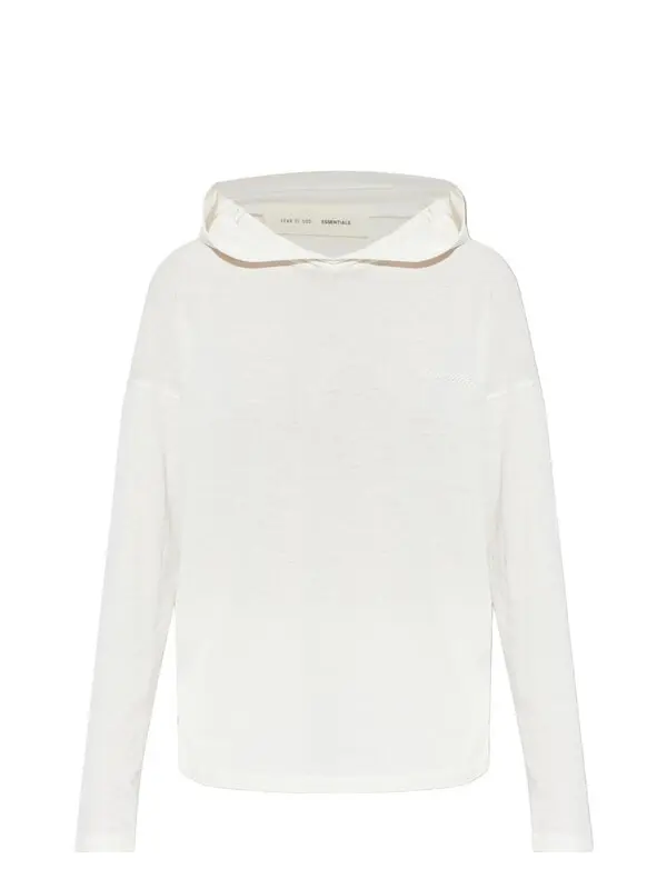 Fear Of God Relaxed-fit Hoodie - Cream