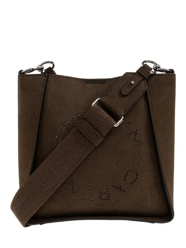 Stella McCartney Logo Square Shoulder Bag - Brown