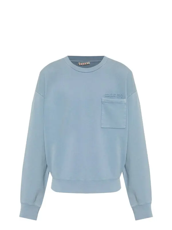 Marni Sweatshirt With Pocket - Blue
