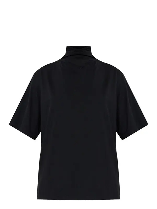 LEMAIRE Top With Decorative Neckline - Black