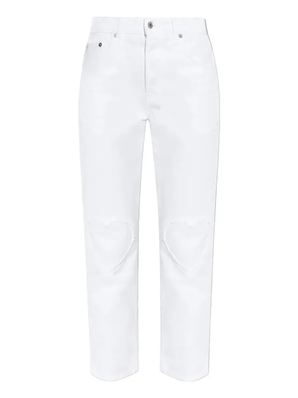 Moschino Jeans With Heart Motif - White
