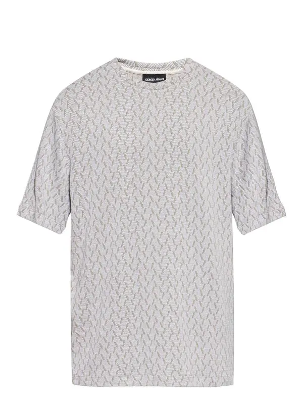 Giorgio Armani Patterned T-shirt - Grey