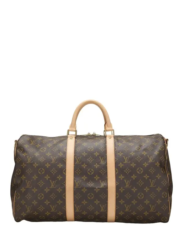 LOUIS VUITTON Monogram Keepall Bandouliere 50 - Brown