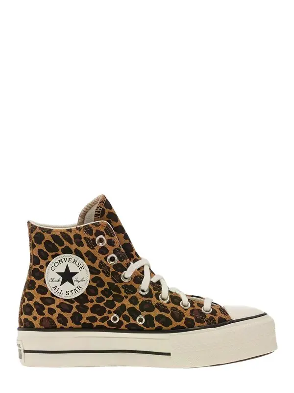 CONVERSE Chuck Taylor All Star Lift Leopard-print Sneakers - Brown