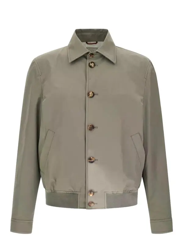 Brunello Cucinelli Buttoned Jacket - Green