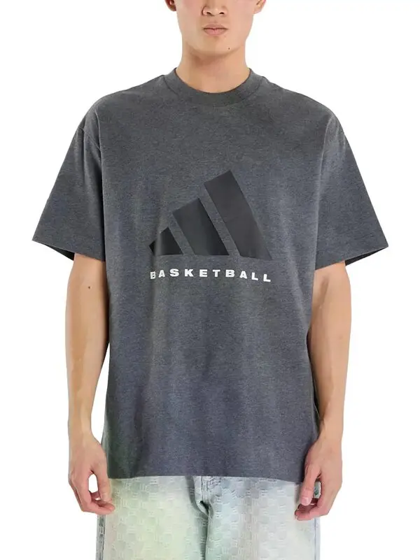 Adidas Logo-print T-shirt - Grey