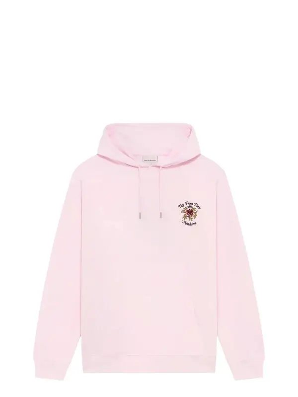 Drole De Monsieur Floral-print Hoodie - Pink