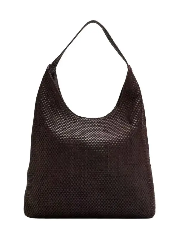 ST. AGNI Lattice-weave Large Tote Bag - Brown