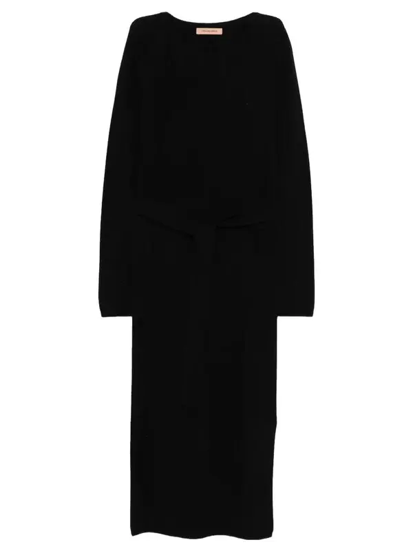 YVES SALOMON Belted Dress - Black