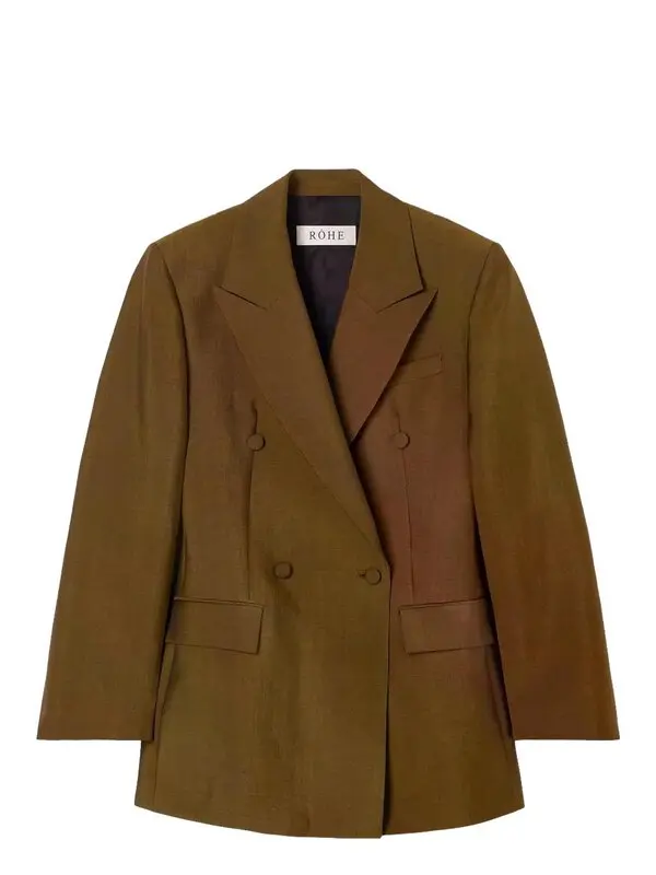 RÓHE Double-breasted Blazer - Brown