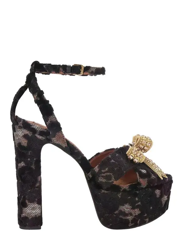 Kurt Geiger Bow-detail Platform Pumps - Brown