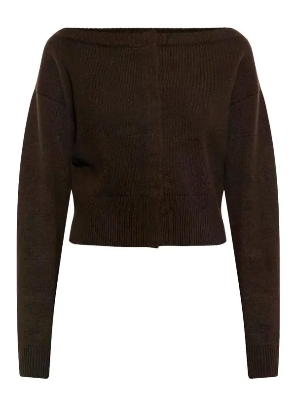 TOM FORD Boat-neck Cardigan - Brown