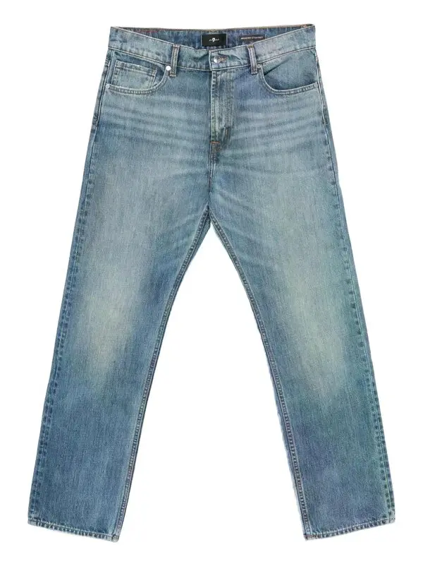 7 For All Mankind Modern Straight Jeans - Blue