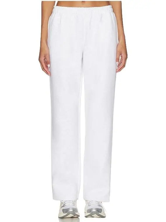 WELLBEING + BEINGWELL Wilde Straight Leg Sweatpant - Light Grey