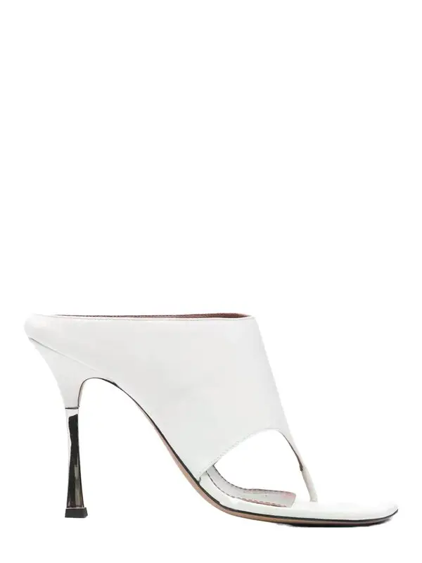 Paris Texas Lorena Thong High Heel Sandals - White