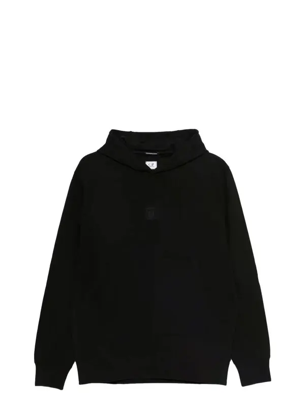 C.P. COMPANY Logo-patch Hoodie - Black