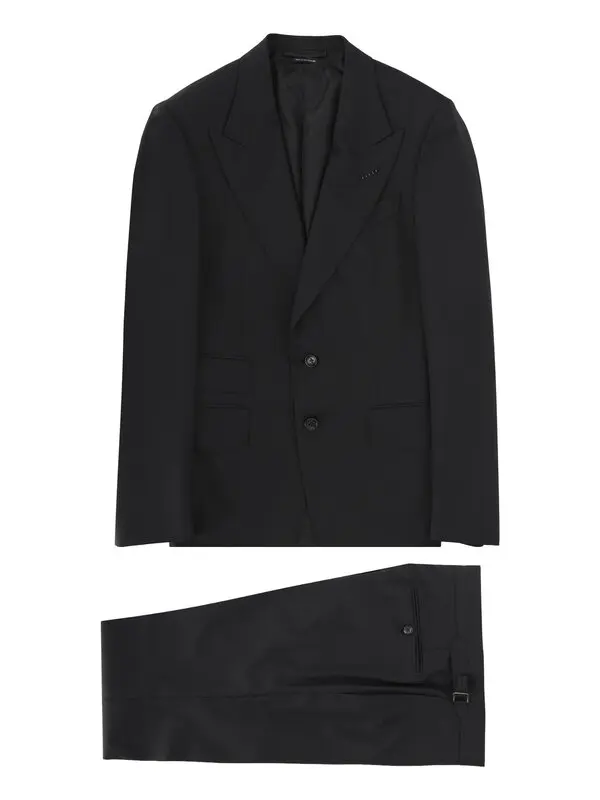 TOM FORD Grand Overcheck Shelton" Suit - Black