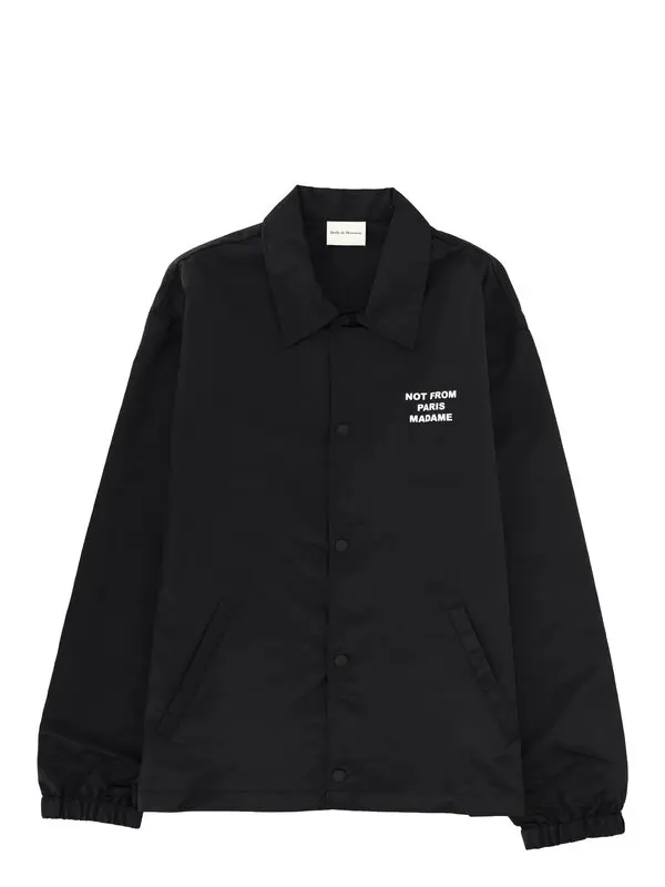 Drole De Monsieur Slogan Jacket - Black