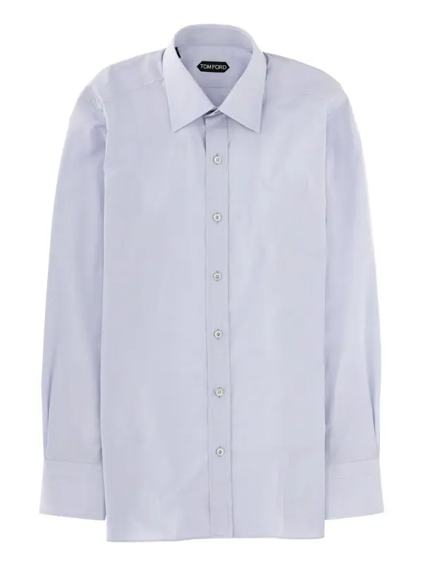 TOM FORD Cotton Shirt - Blue